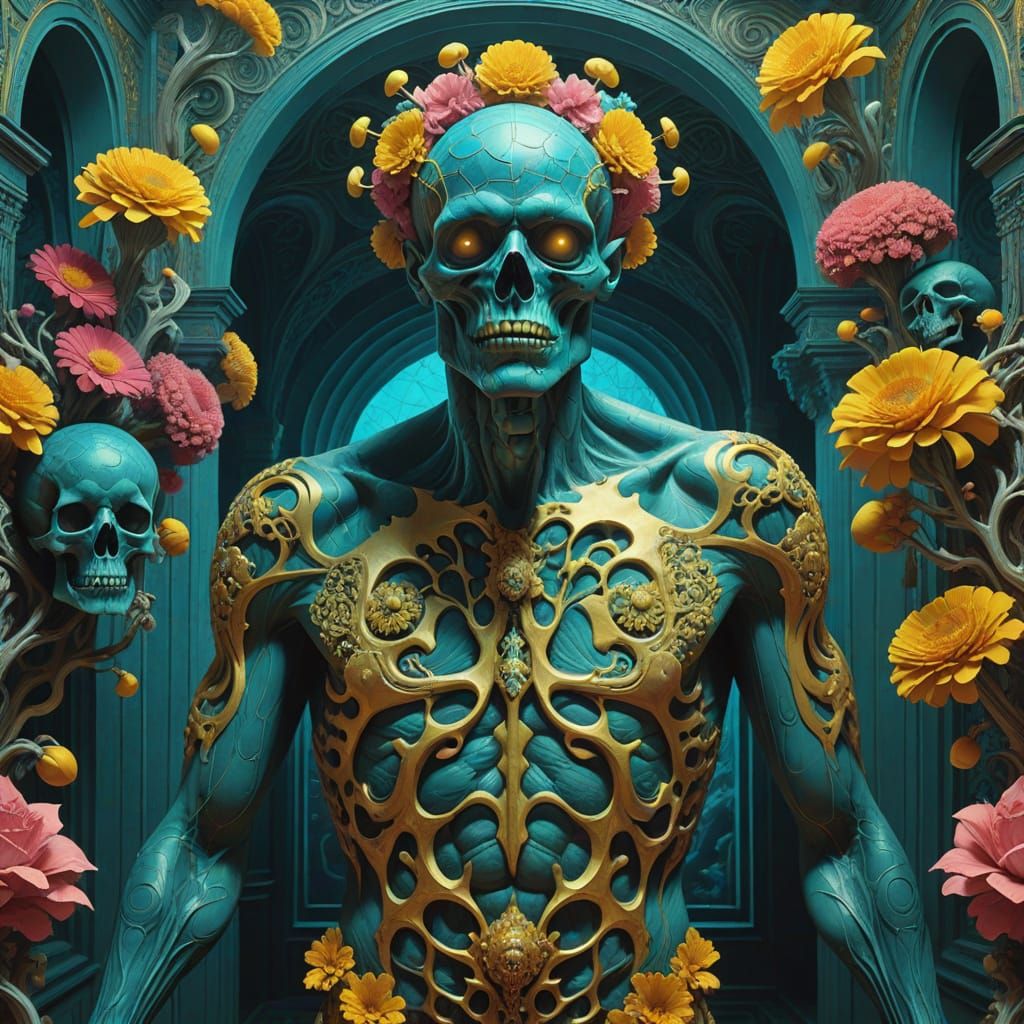 Vibrant Baroque Apocalypse in 8K - AI Art