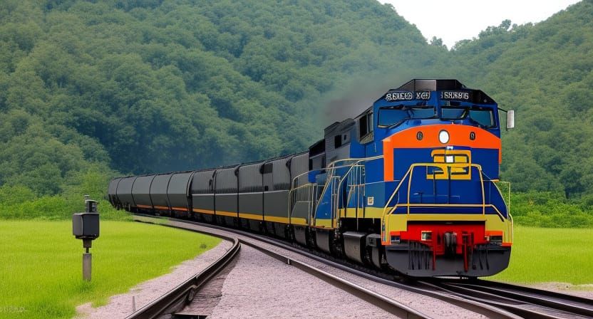 Unit Coal Train - AI Generated Artwork - NightCafe Creator