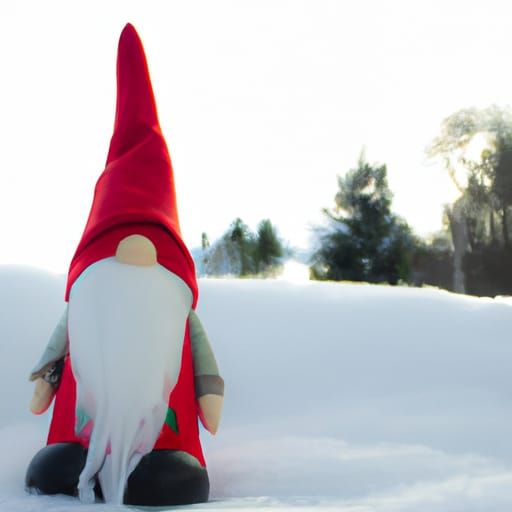 A nisse out in the snow at christmas - AI Generated Artwork - NightCafe ...