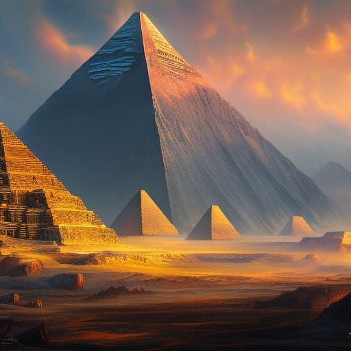 Pyramids! - AI Generated Artwork - NightCafe Creator