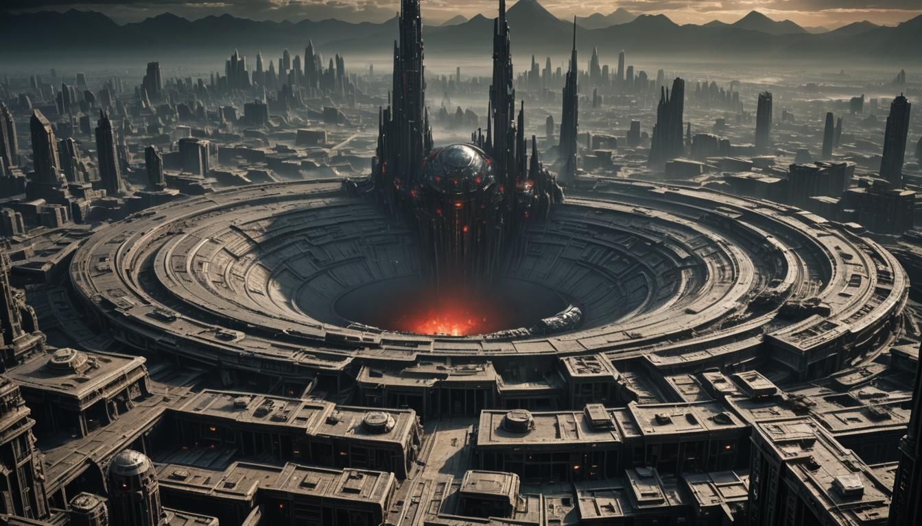 Alien Mega City - AI Generated Artwork - NightCafe Creator