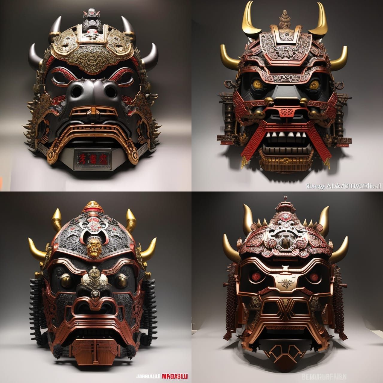 Oni Masks - AI Generated Artwork - NightCafe Creator