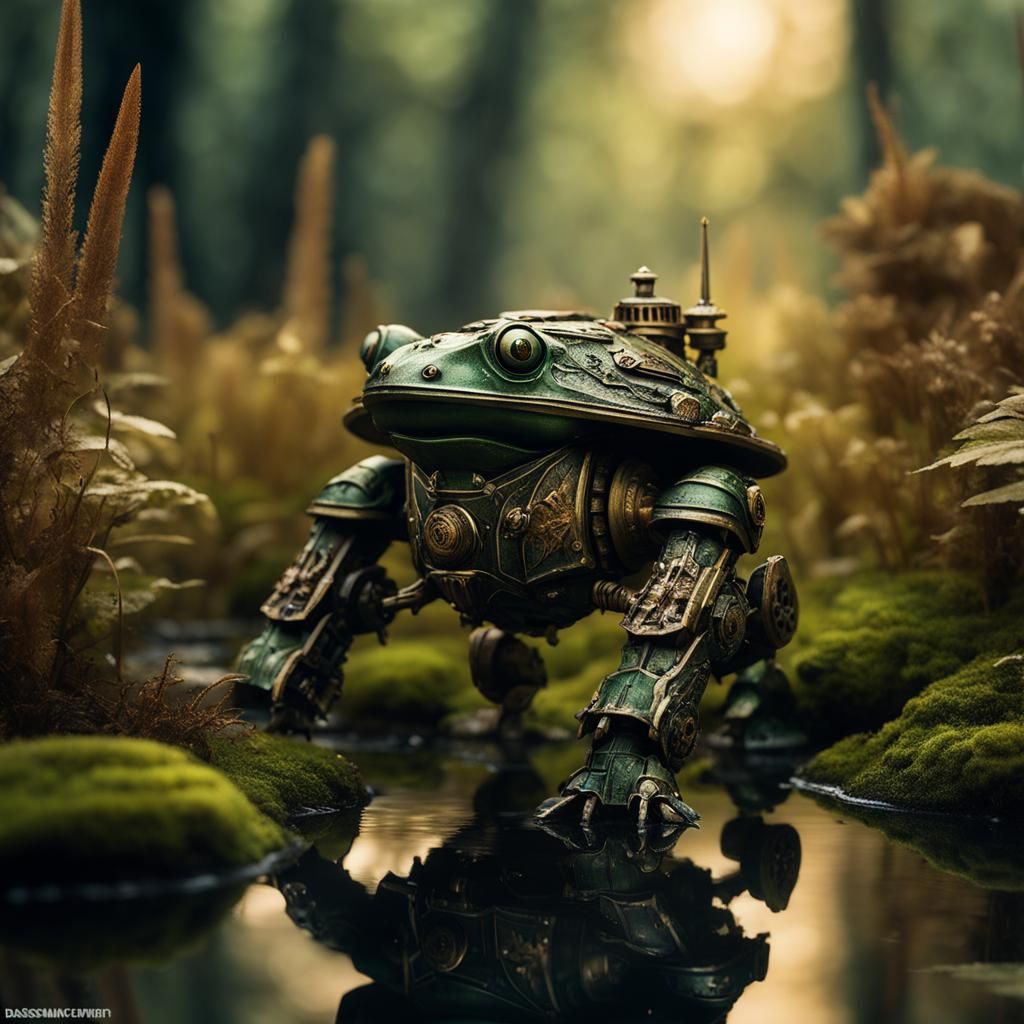MECH MARINE FROG DRONES - AI Generated Artwork - NightCafe Creator
