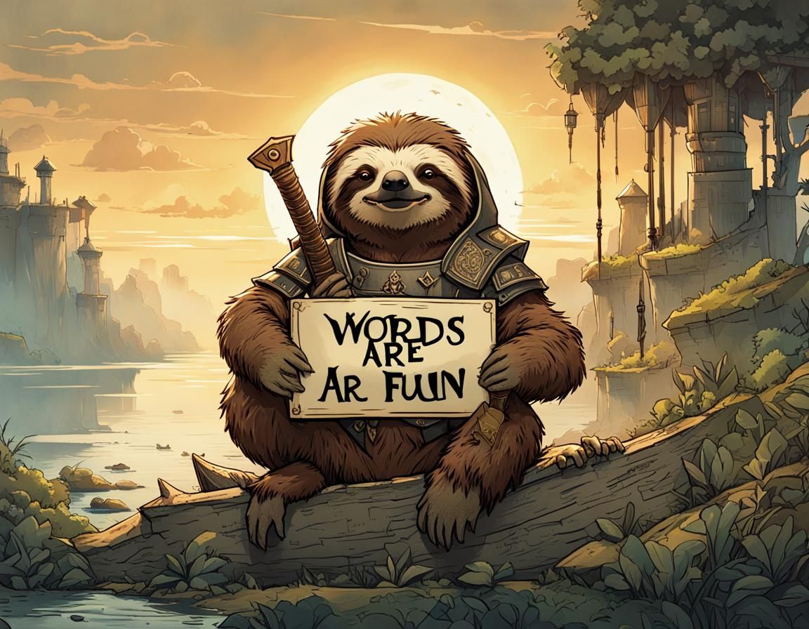 Warrior Sloth - AI Generated Artwork - NightCafe Creator