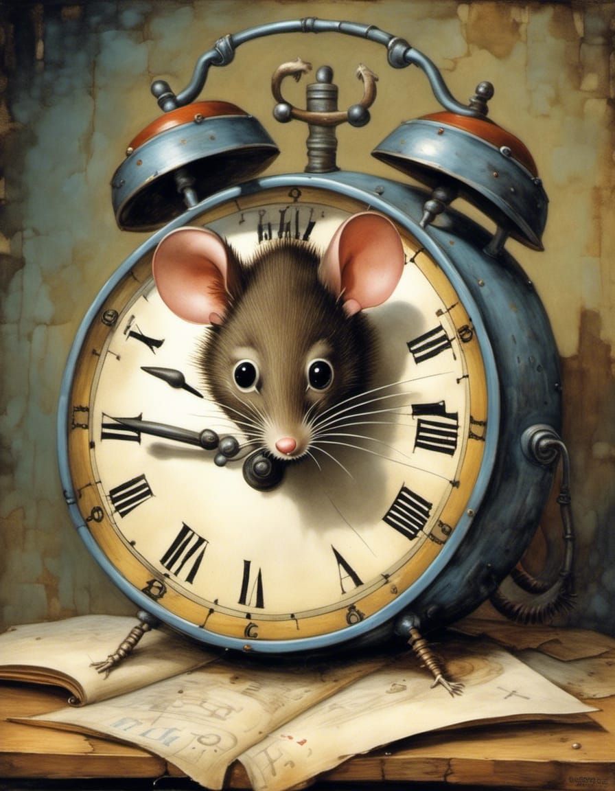 "Hickory Dickory Dock The Mouse Ran Up The Clock" - AI Generated ...