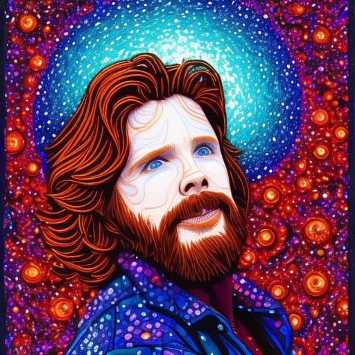 male actor Courtney Gains, his highly detailed handsome face ...