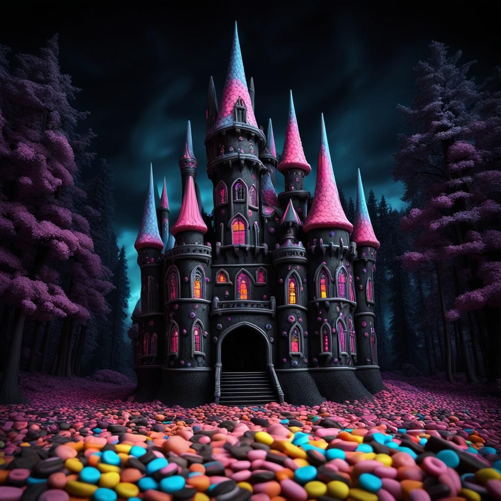 Candy Castle - AI Generated Artwork - NightCafe Creator