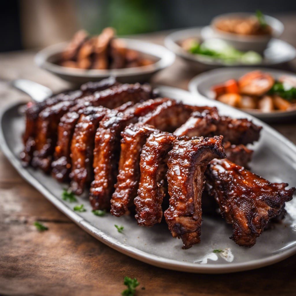 Delicious BBQ Spare Ribs - AI Generated Artwork - NightCafe Creator