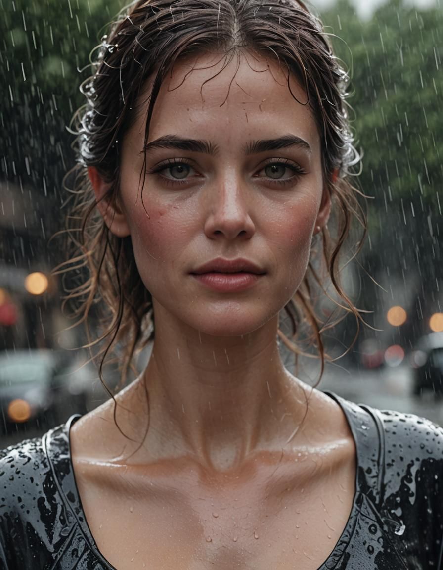 ultrarealistic close-up portrait of an elegant, beautiful woman with ...