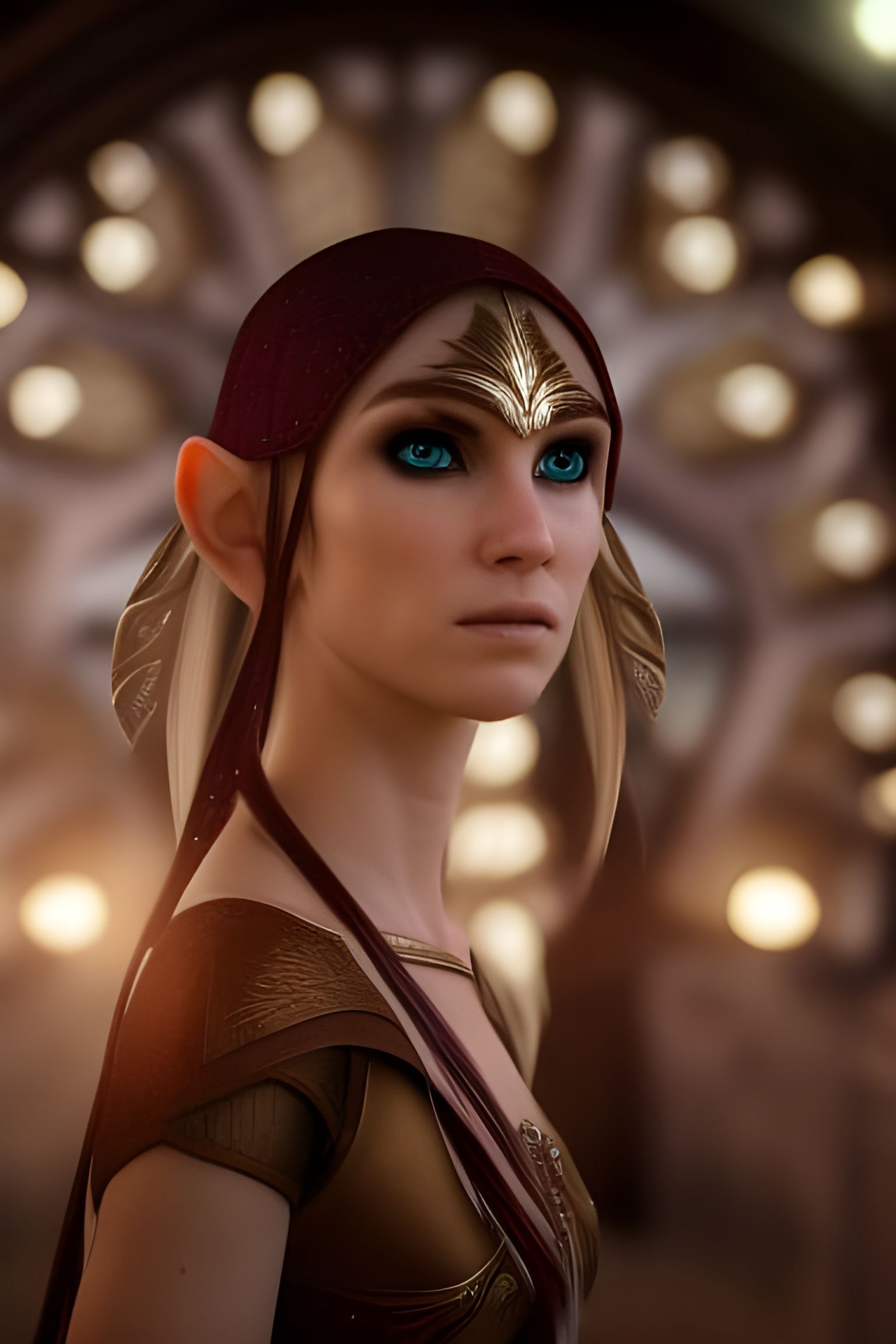 Somber Elf Maiden - AI Generated Artwork - NightCafe Creator