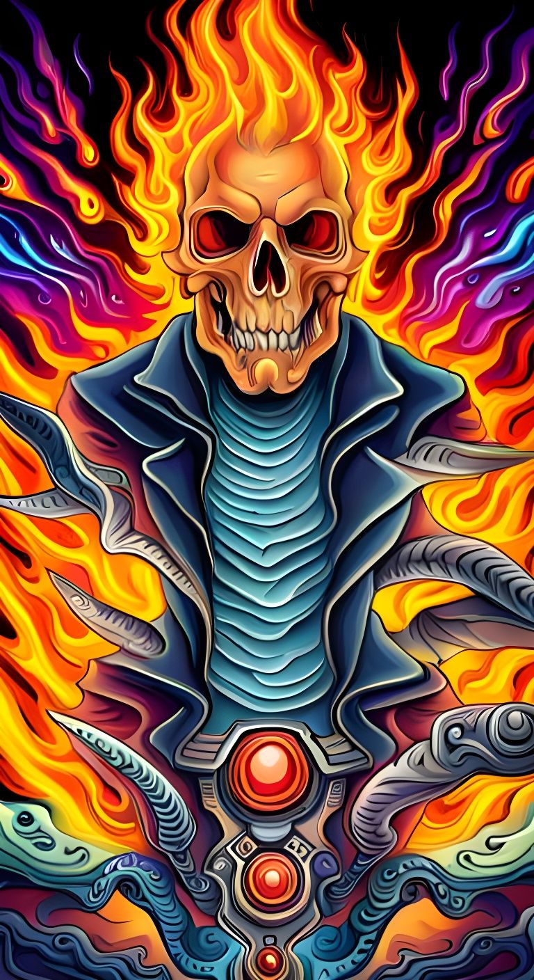 Ghost Rider - AI Generated Artwork - NightCafe Creator