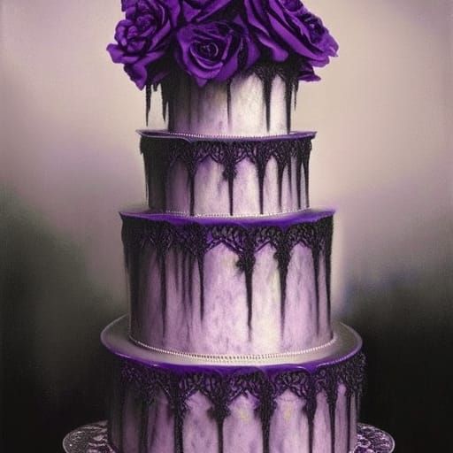 Goth cake - AI Generated Artwork - NightCafe Creator