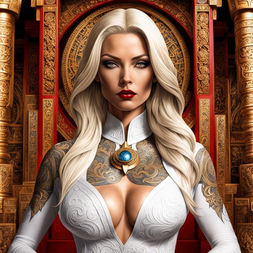Fantasy Emma Frost - AI Generated Artwork - NightCafe Creator