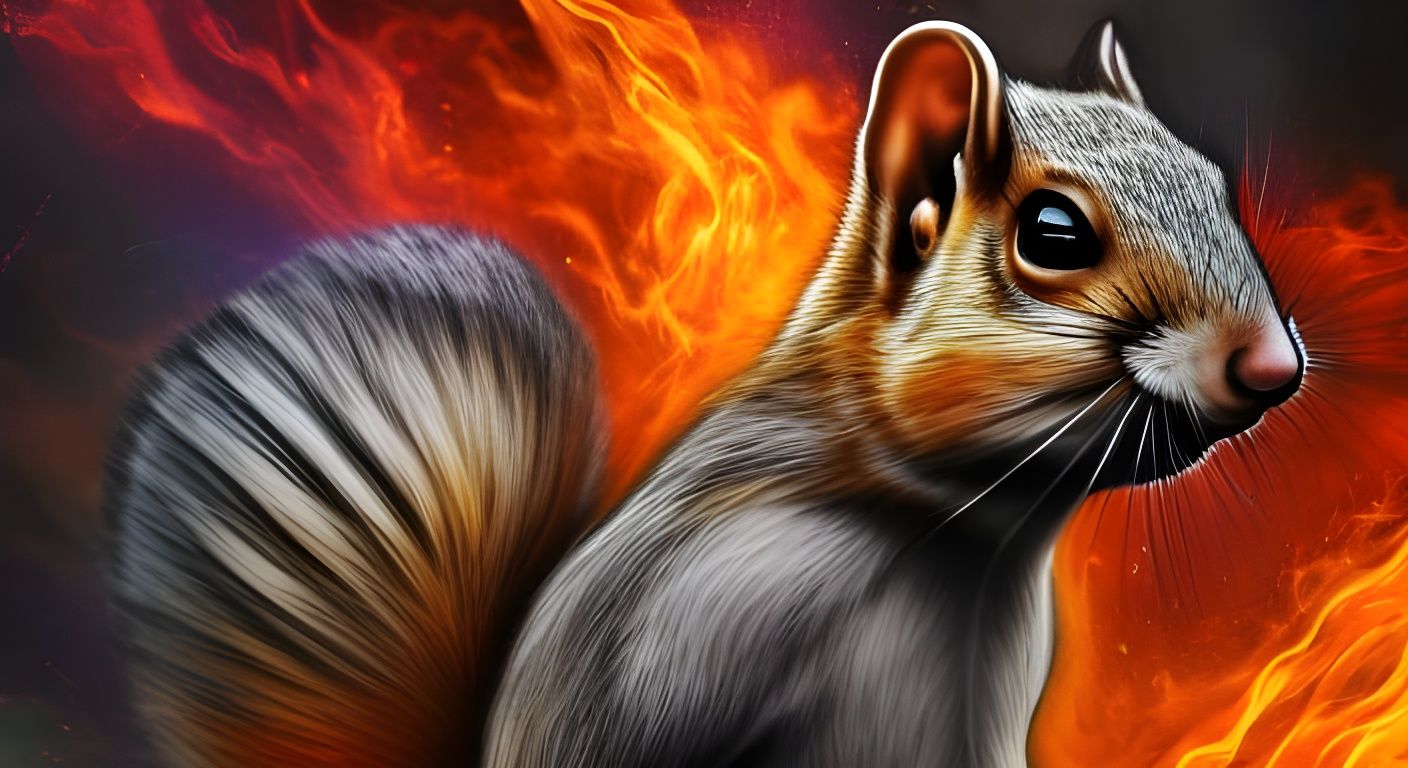 chaos squirrel - AI Generated Artwork - NightCafe Creator