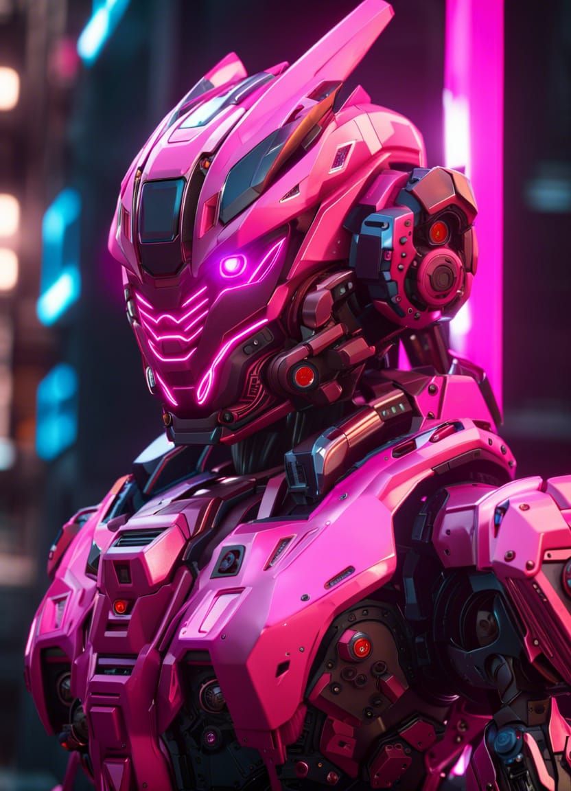 Pink Mechas - [⬇️Custom challenge - info in the description⬇️] - AI ...