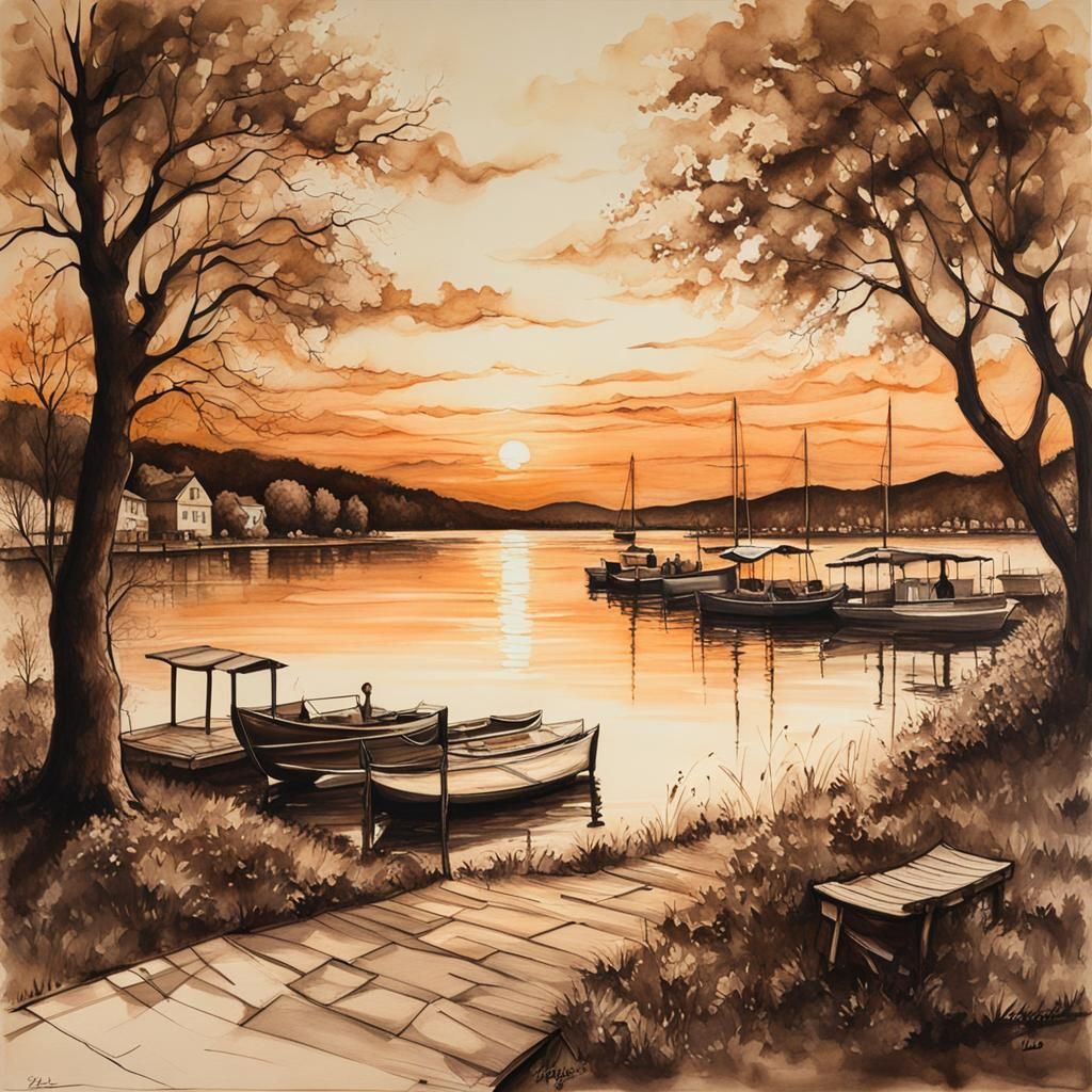 Boats - AI Generated Artwork - NightCafe Creator