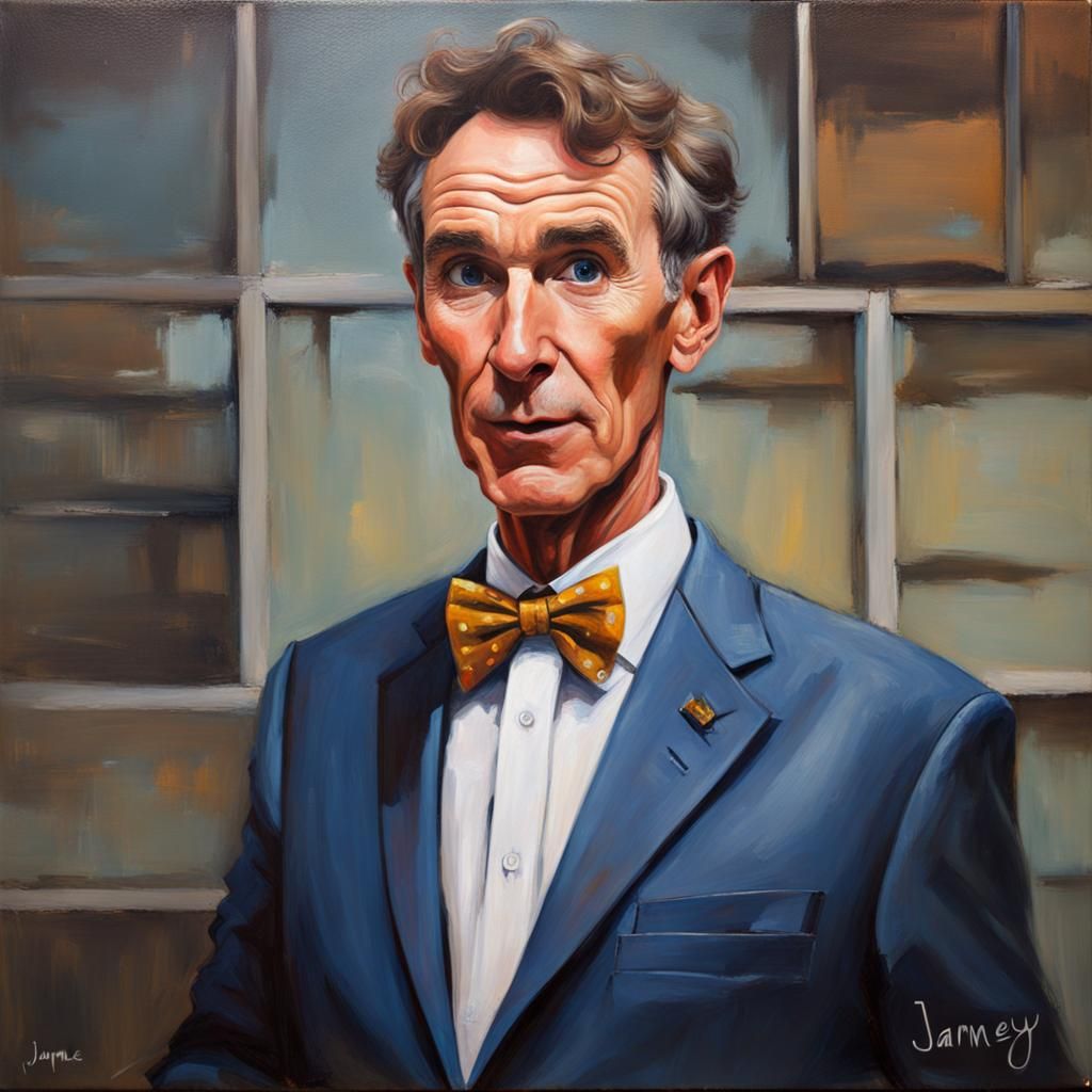 Bill Nye the science guy - AI Generated Artwork - NightCafe Creator