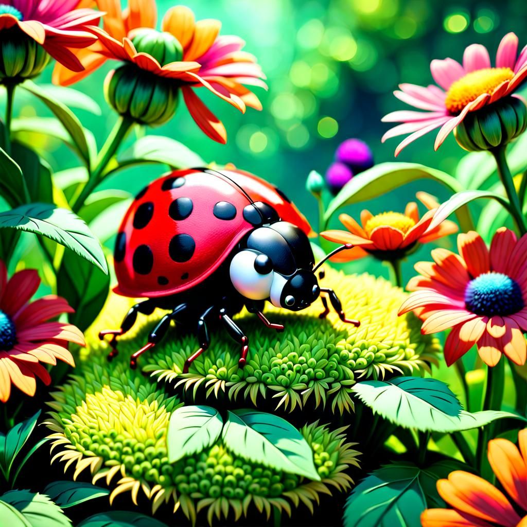 Ladybug - AI Generated Artwork - NightCafe Creator