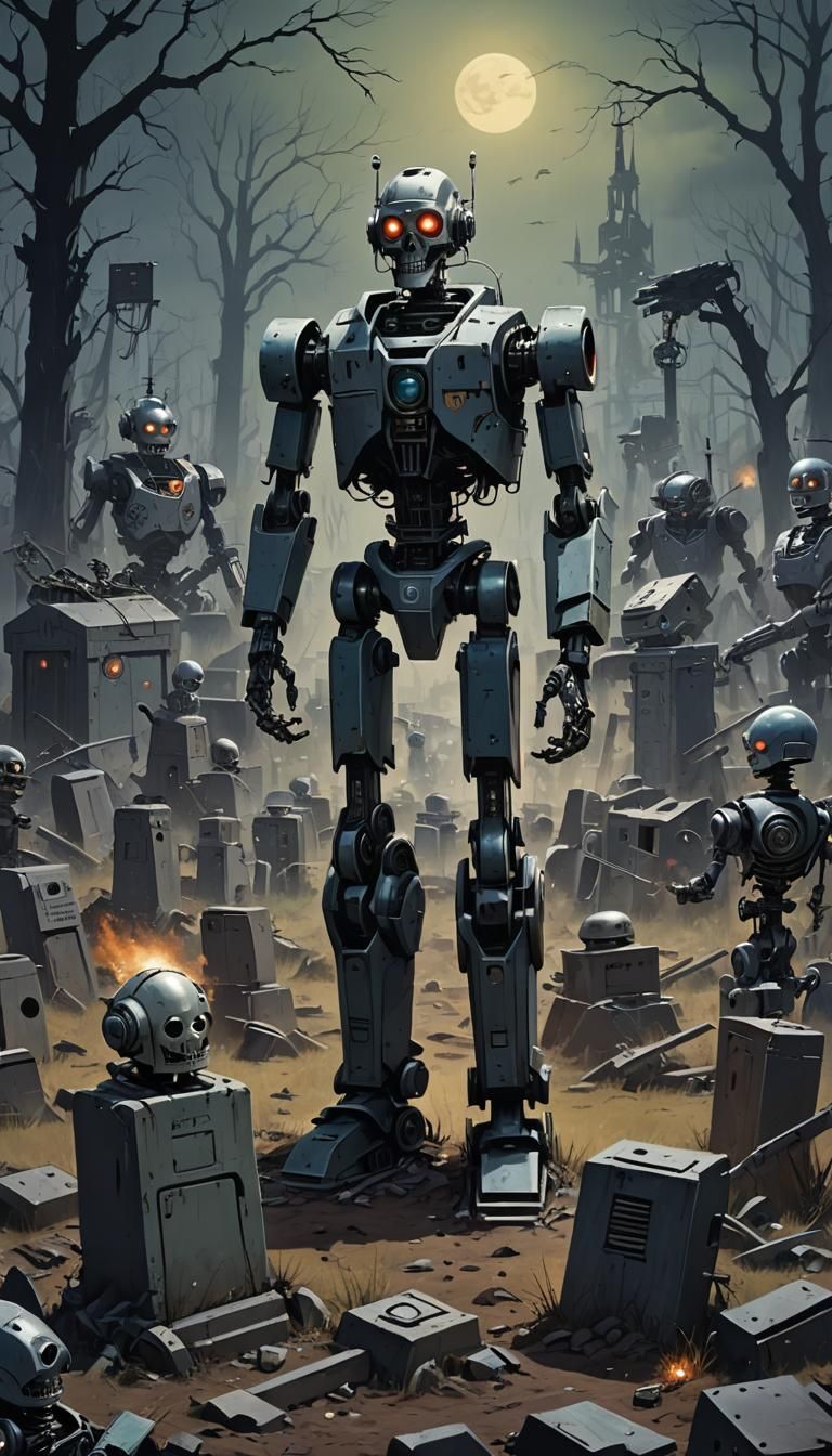 Night of the living robots, rising from their graves in the robot ...