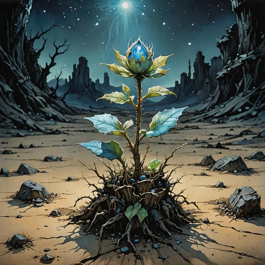 Hope in despair, life in desolation - AI Generated Artwork - NightCafe Creator