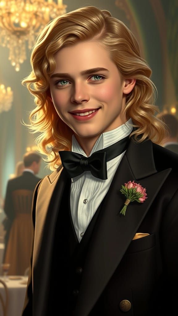 1883 era nineteen-year-old son Alucard at his mother’s house ball