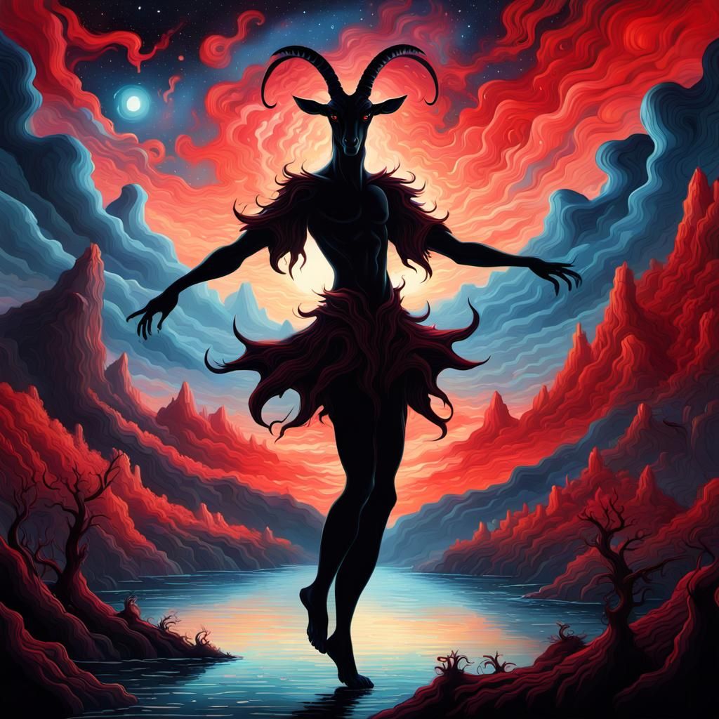 Goat lady - AI Generated Artwork - NightCafe Creator