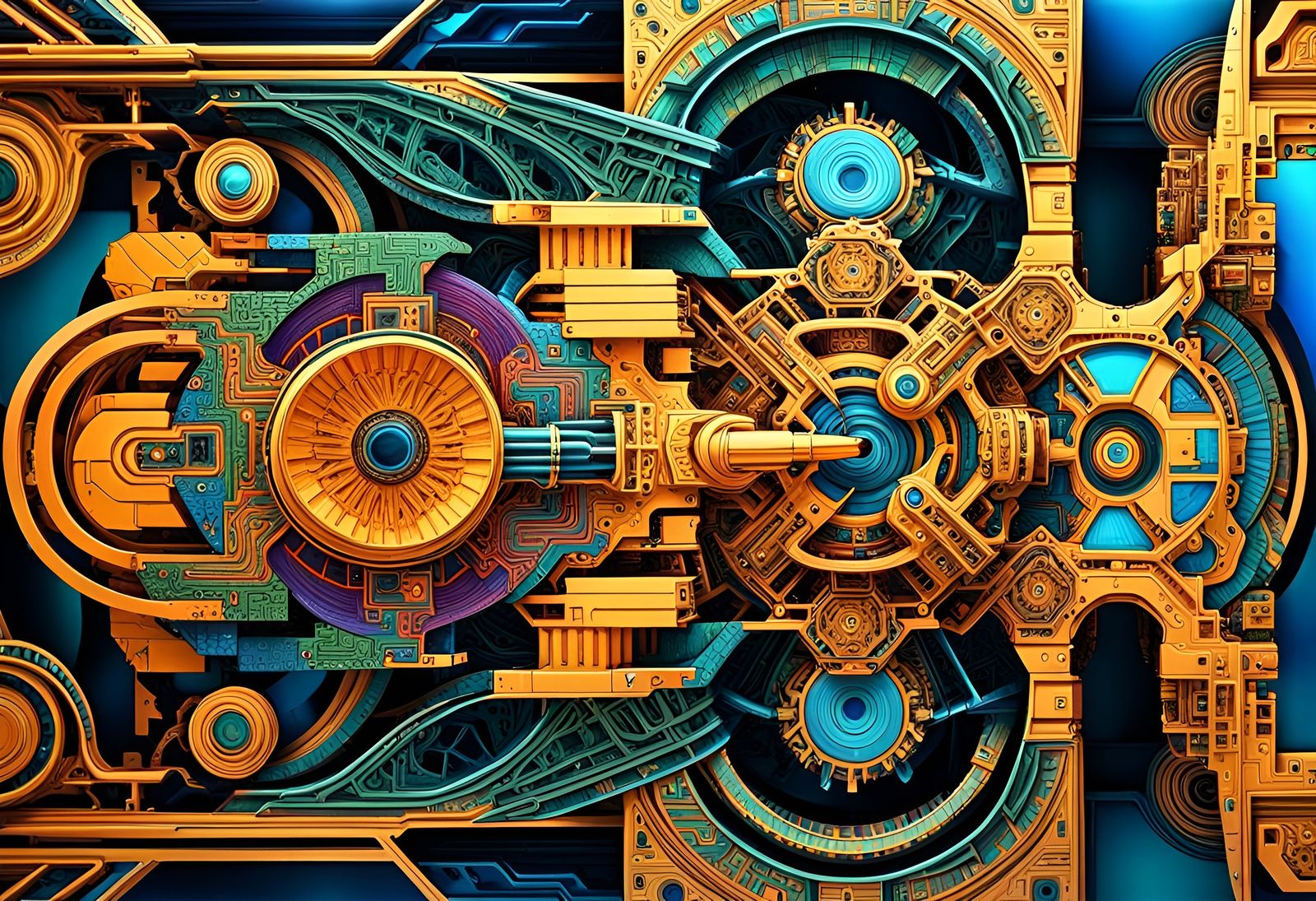 Abstract geometric psy-sci-fi 27oct23 - AI Generated Artwork ...