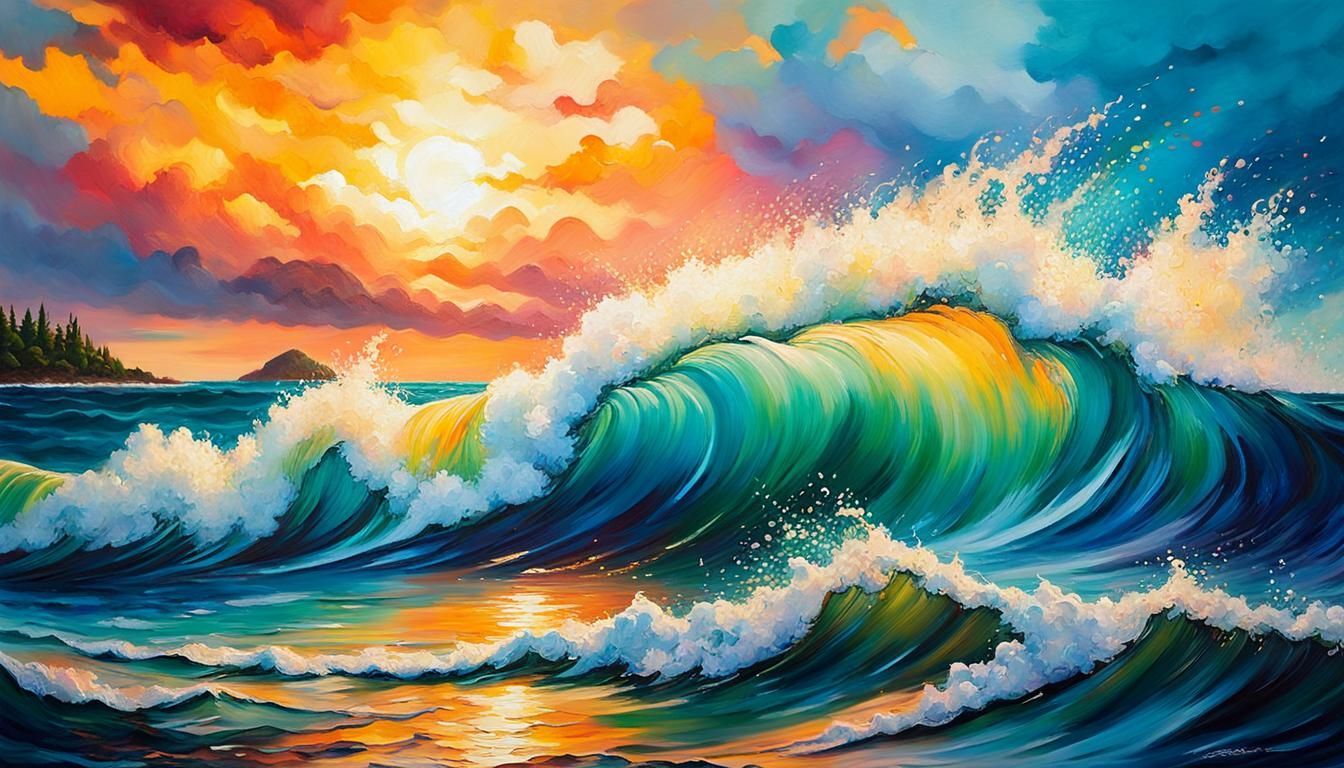 Wave - AI Generated Artwork - NightCafe Creator