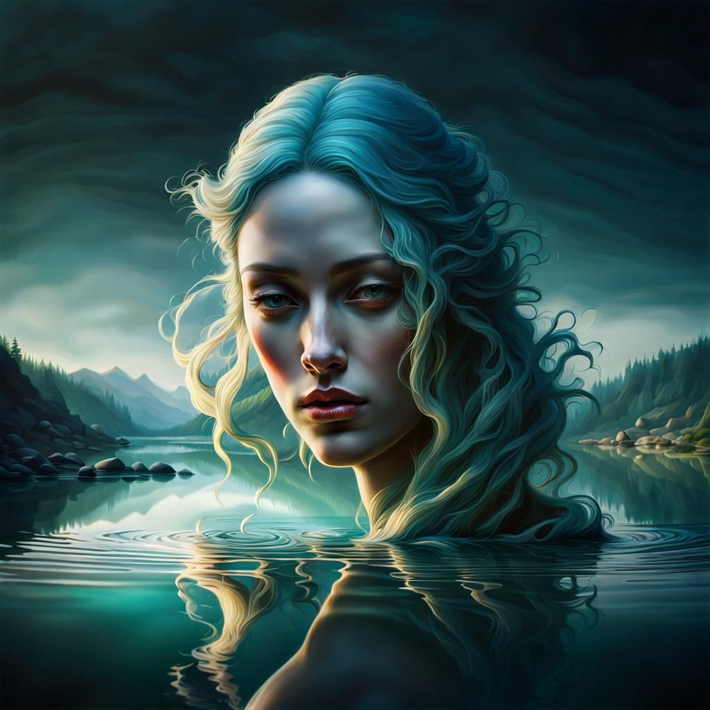 in calm water surfaces - AI Generated Artwork - NightCafe Creator
