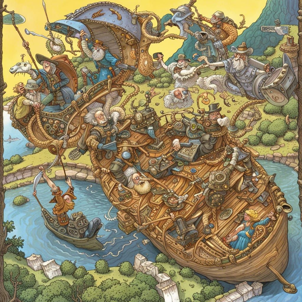 Discworld, Terry Pratchett - AI Generated Artwork - NightCafe Creator