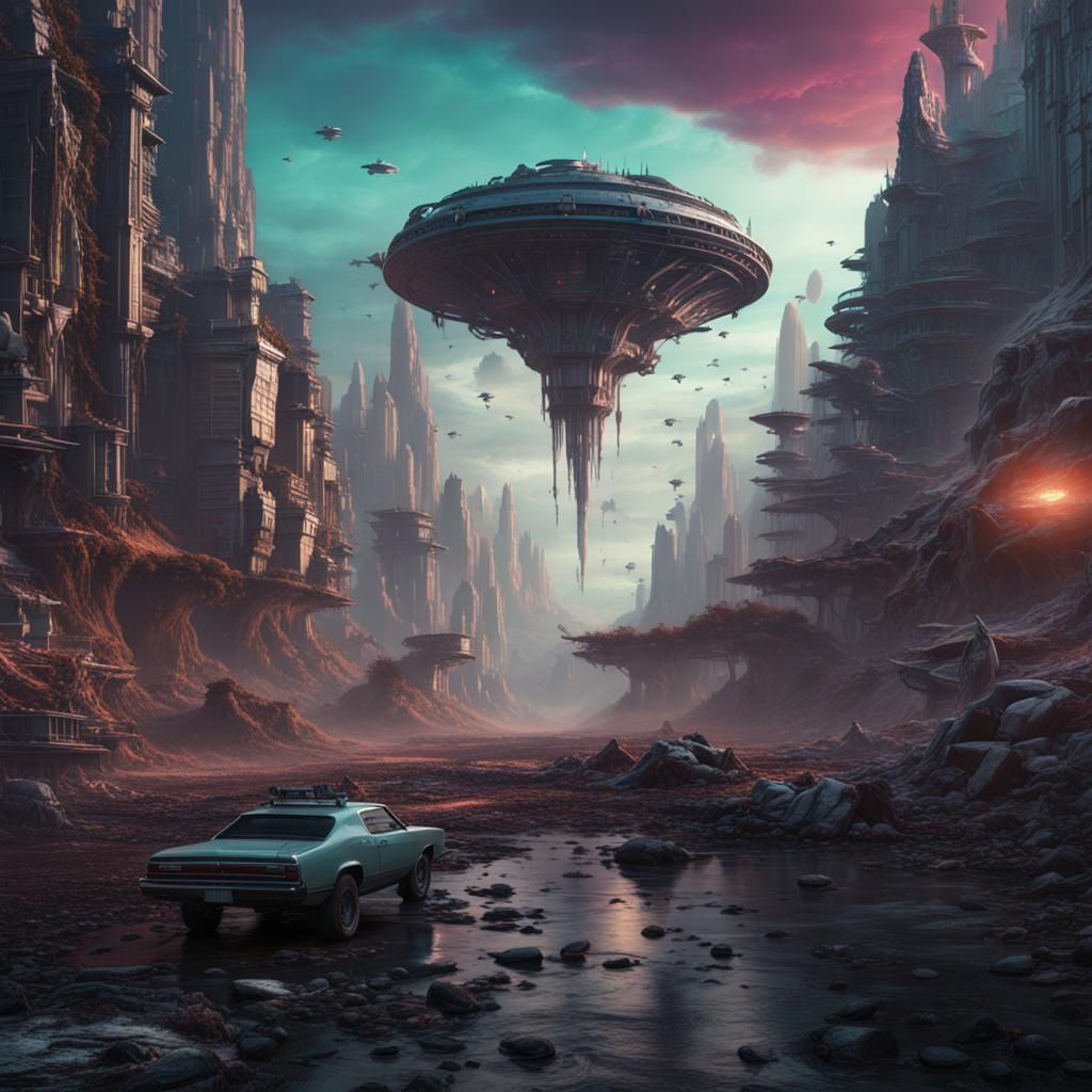 Alien Invasion - AI Generated Artwork - NightCafe Creator