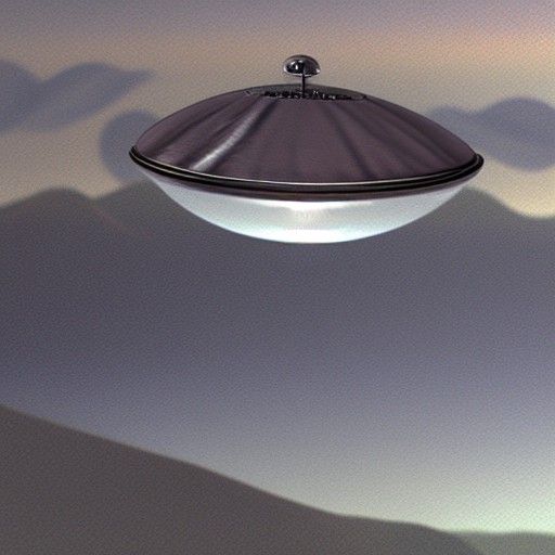 silver flying saucer - AI Generated Artwork - NightCafe Creator