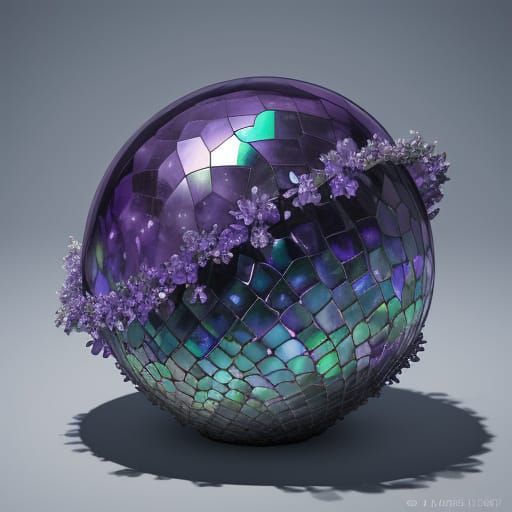 Hyper-Realistic Purple Abalone Baskets in Vibrant ... - AI Art