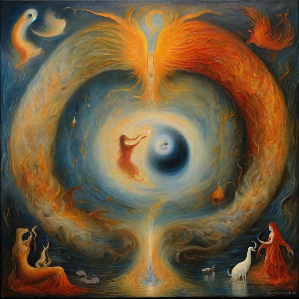 fire and water spells - AI Generated Artwork - NightCafe Creator