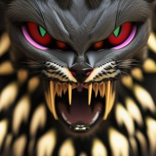 Homage to the Demon Cats - AI Generated Artwork - NightCafe Creator