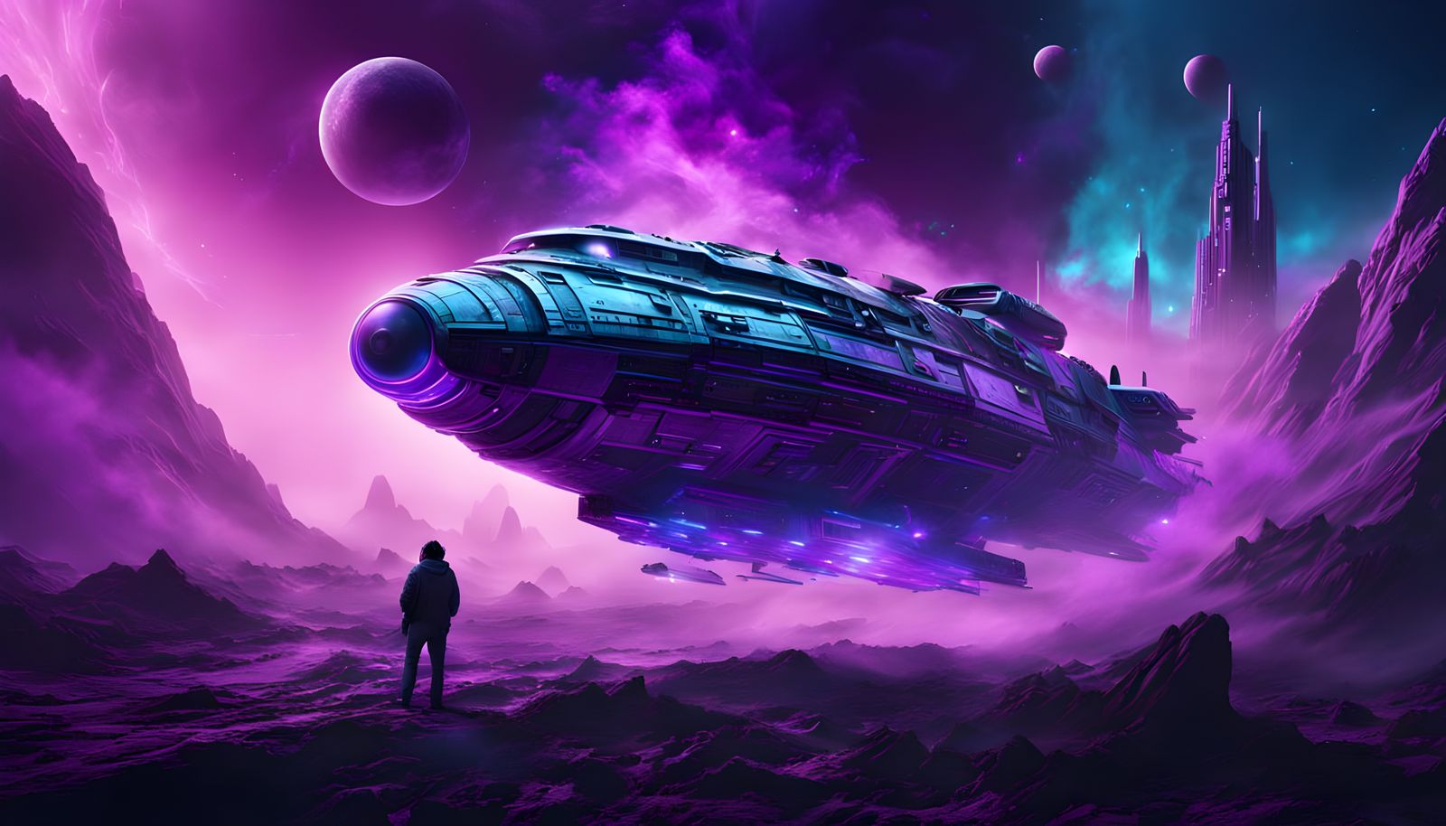 Interdimensional Craft - Realistic Futuristic Spaceship in H...