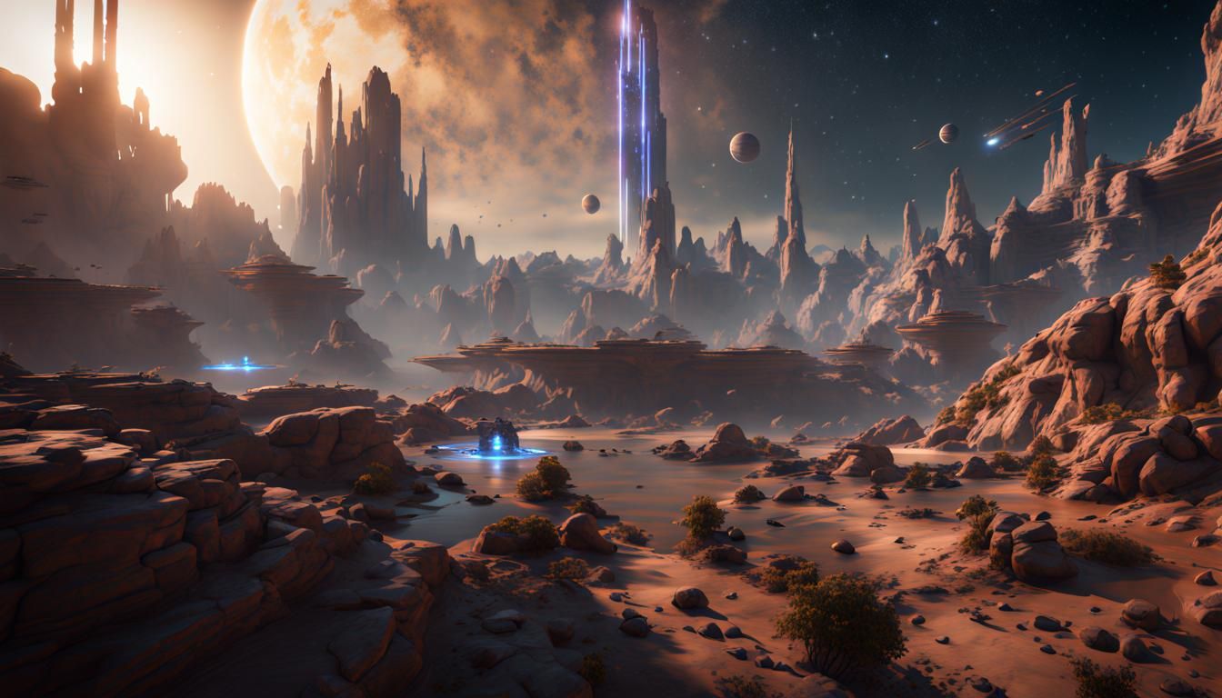 Remote galaxy - AI Generated Artwork - NightCafe Creator