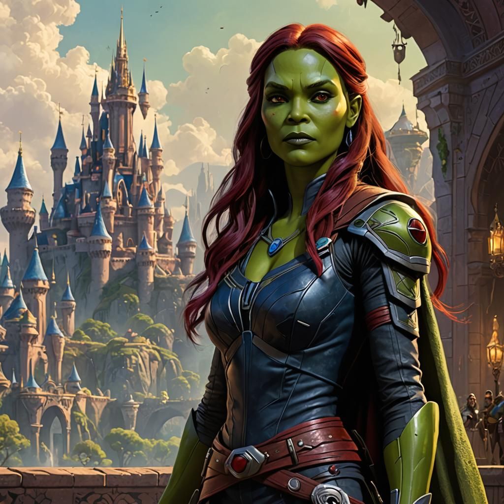 Gamora as princess. - AI Generated Artwork - NightCafe Creator