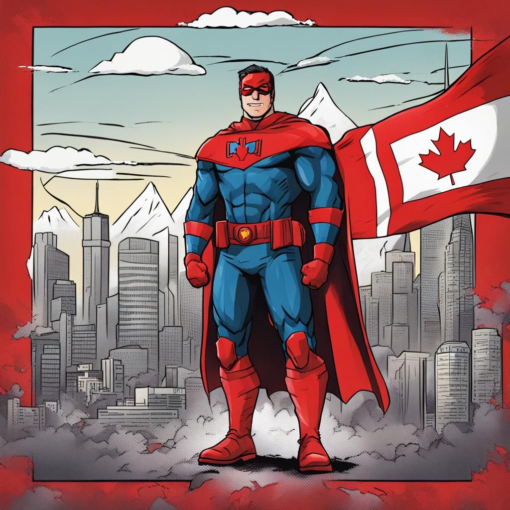 Canada as a superhero - AI Generated Artwork - NightCafe Creator
