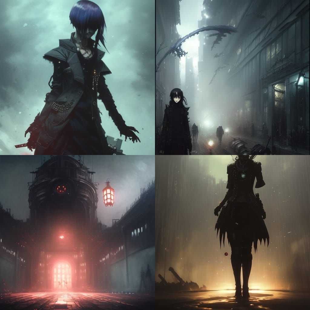 i asked for tokyo ghoul art - AI Generated Artwork - NightCafe Creator