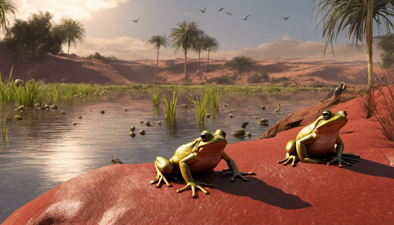 Plagues of Egypt Frogs - AI Generated Artwork - NightCafe Creator