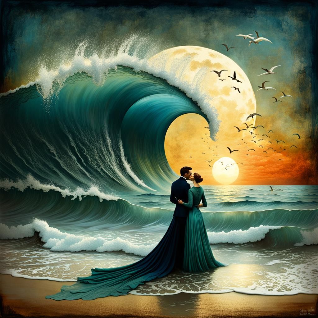 LOVE wave - AI Generated Artwork - NightCafe Creator