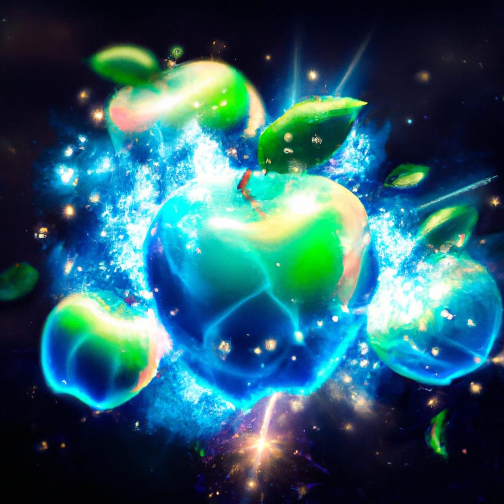 Crystal Apples - AI Generated Artwork - NightCafe Creator