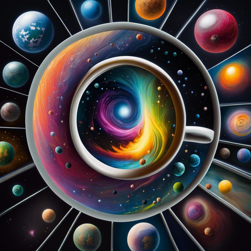 Planets of Coffee - AI Generated Artwork - NightCafe Creator