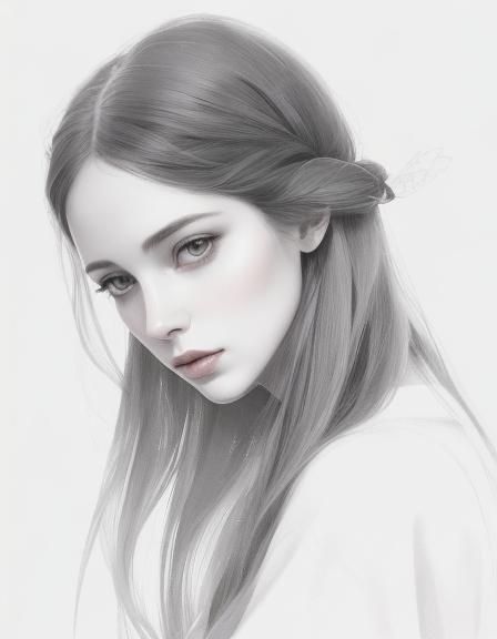 portrait, Illustration by Lisa Parker, ANNA DITTMAN - AI Generated ...