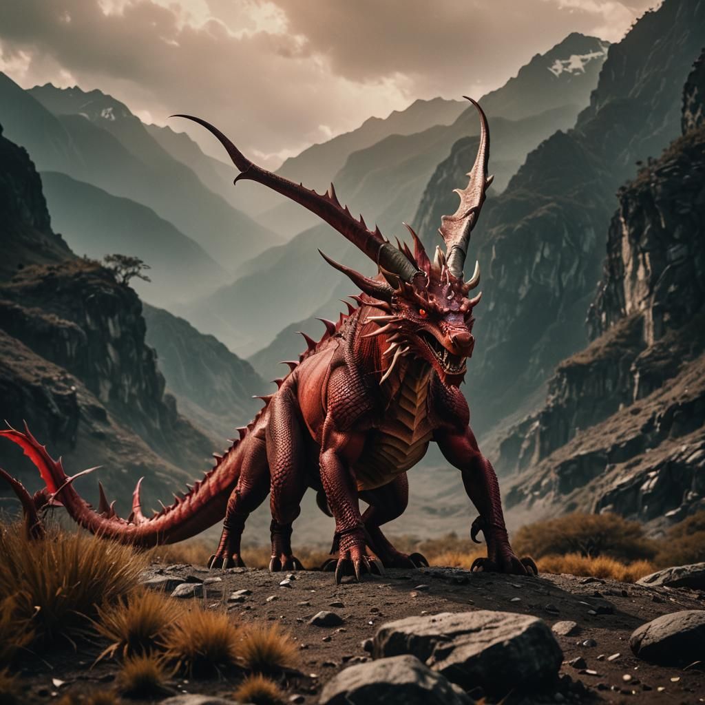 Its a red dragon half beast big horns : r/SeductiveMomBod