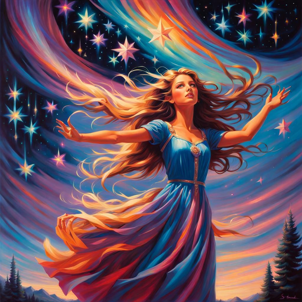 Catching Falling Stars - AI Generated Artwork - NightCafe Creator
