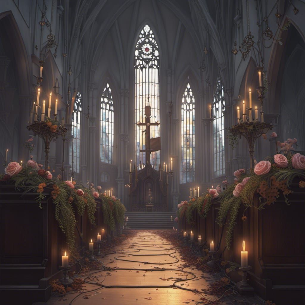 Gothic Altar - AI Generated Artwork - NightCafe Creator