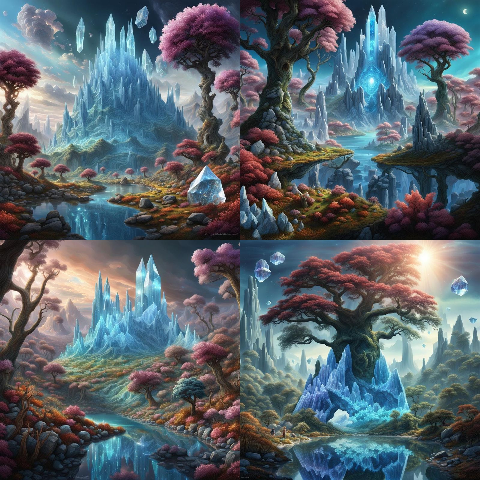 a crystal world as portrayed by J.G. Ballard in his book "the crystal ...