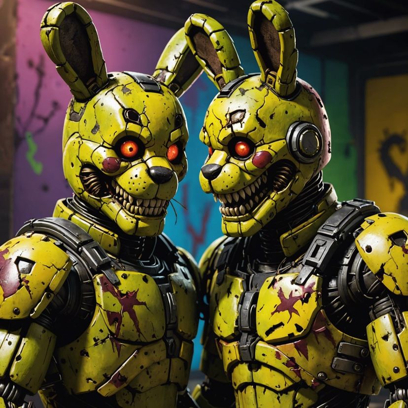 Springtrap and...Springtrap? - AI Generated Artwork - NightCafe Creator